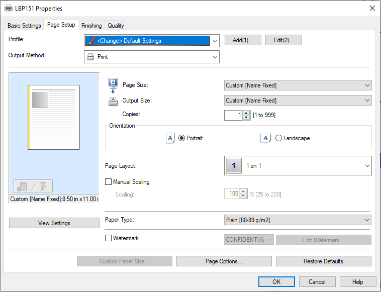Cannot Change Page Size after Select Custom - Adobe Product Community ...