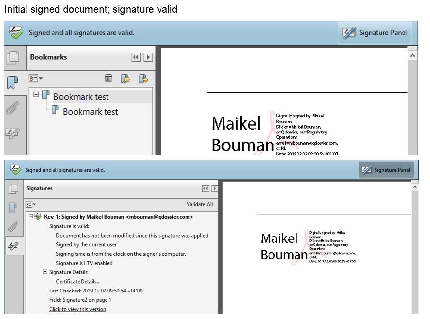 Signatures of colleagues invalid after signing by ... - Adobe Product ...