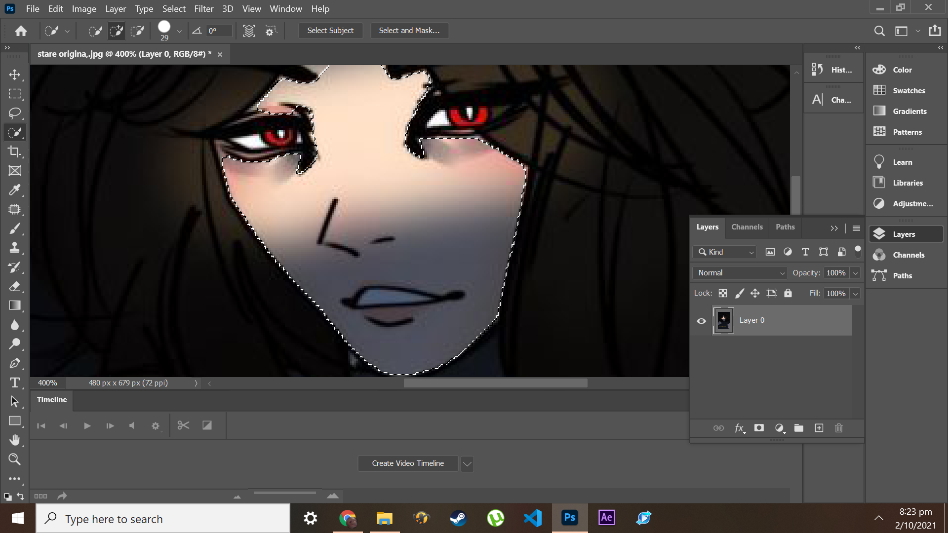 layer via cut is cutting the border along with the... - Adobe Community ...
