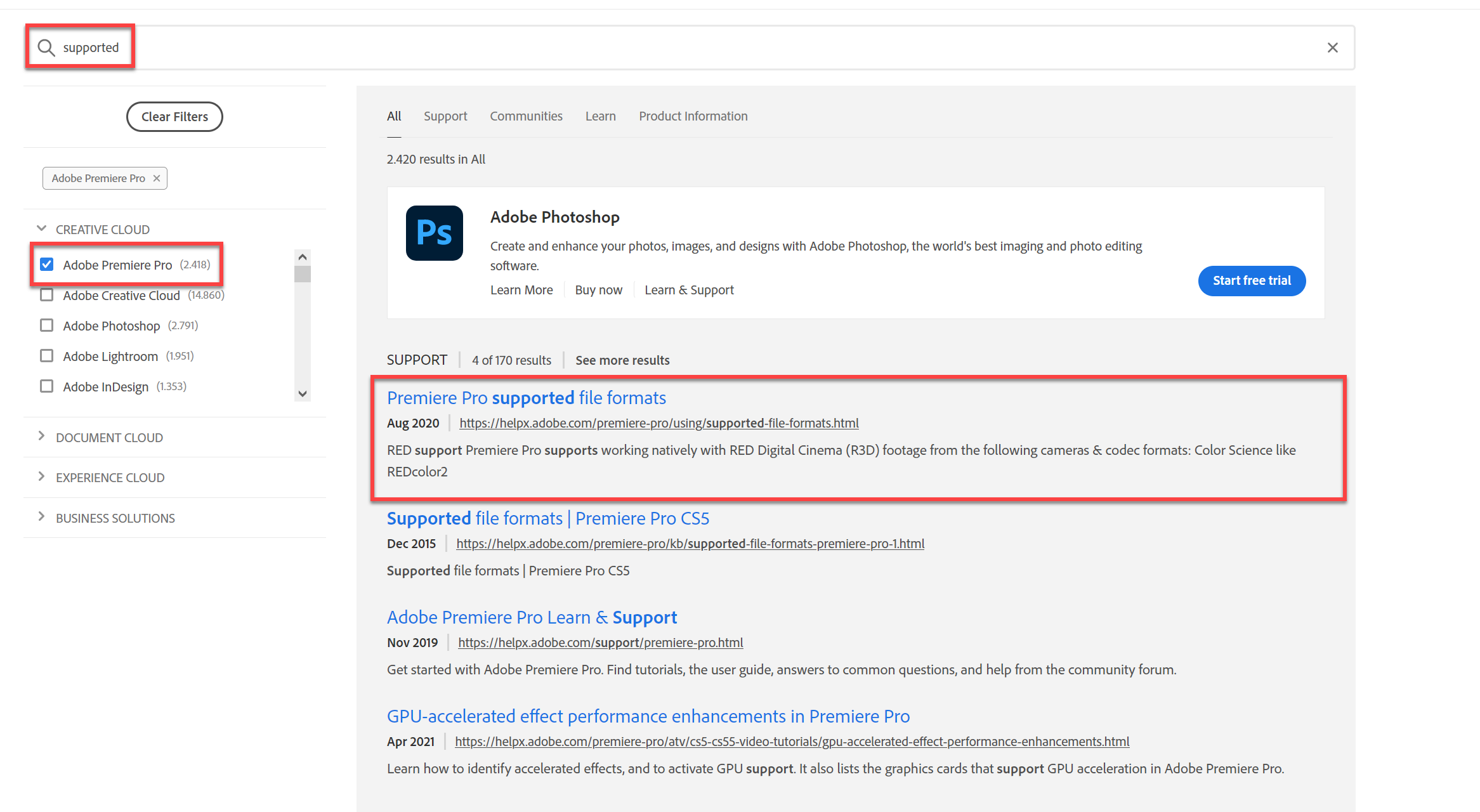 Solved: Supported document file types for adobe premiere - Adobe ...