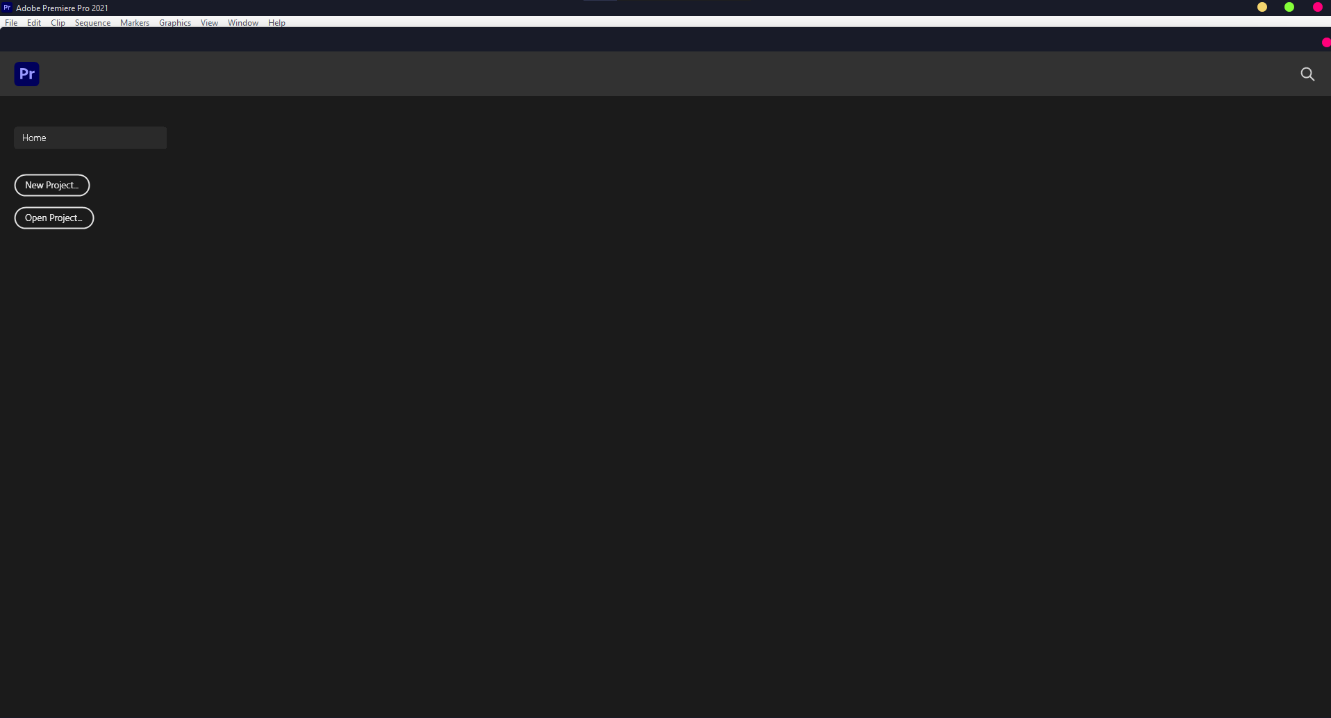 Premier Pro Blank Recent Project Screen - Adobe Community - 12435201
