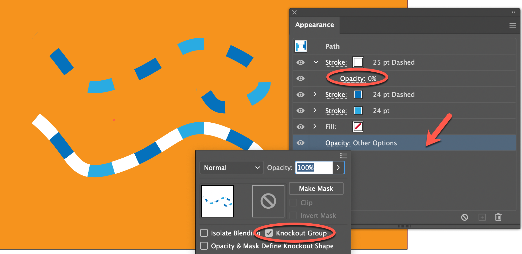 How to create a dashed line with alternating color... - Adobe Product ...