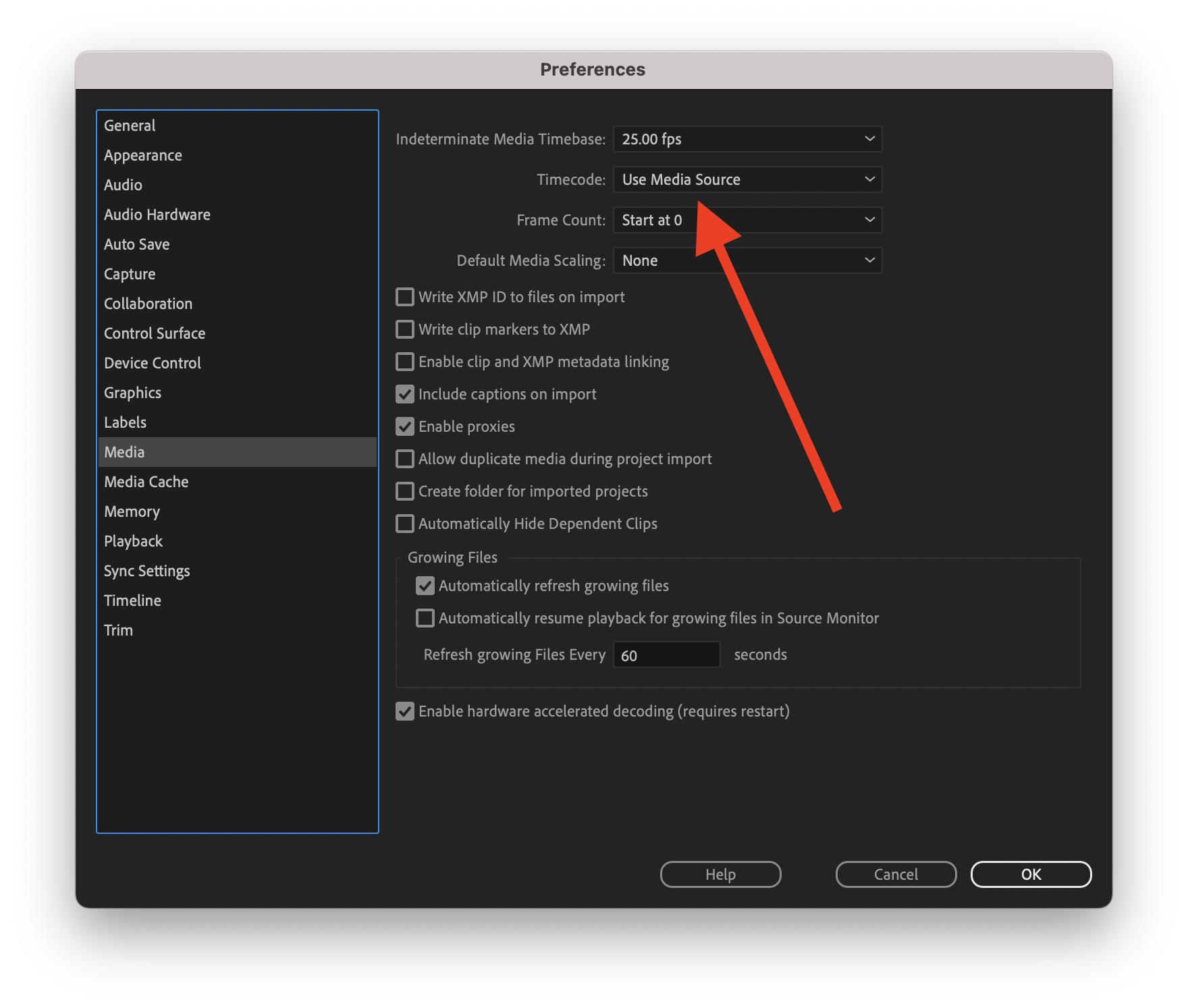 SMPTE timecode input - Adobe Product Community - 12435286