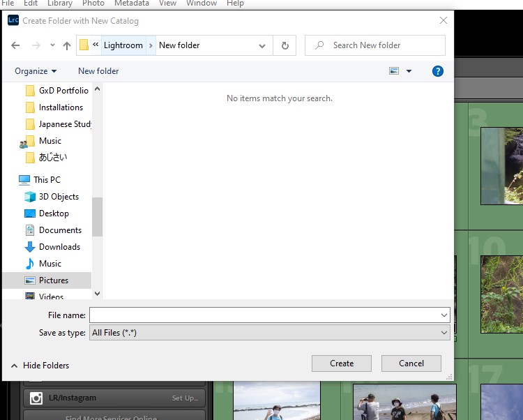 Solved: Having problems crating a new lightroom Classic Ca... - Adobe ...