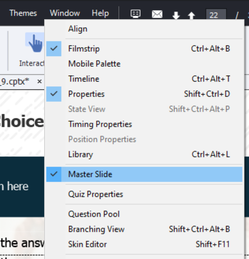 Solved: Captivate 2019 -Master Slide View not available - Adobe Product ...