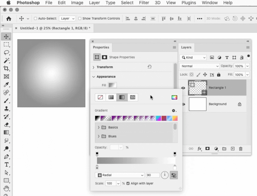 Solved: How to change gradient fill position in ellipse sh... - Adobe ...