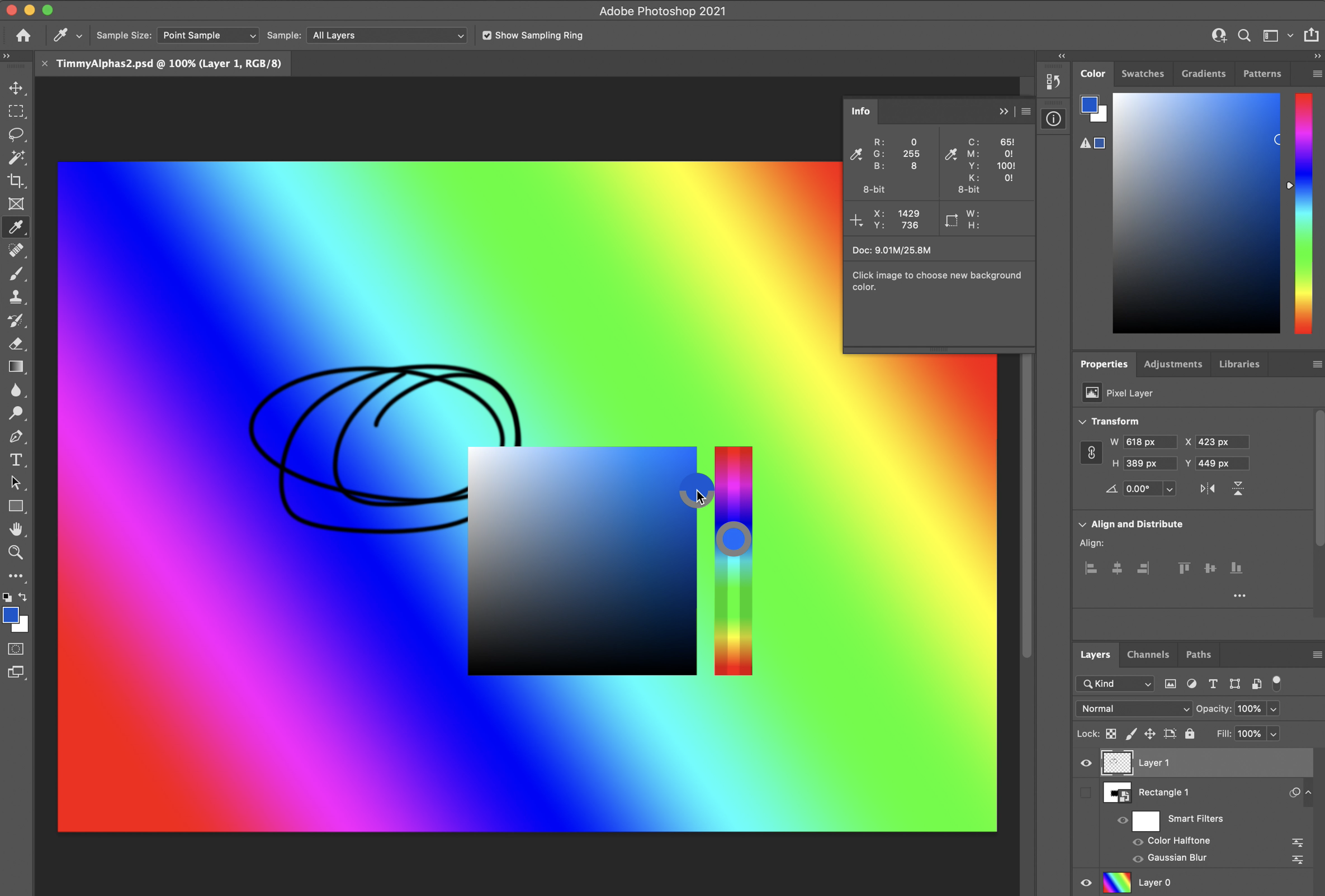 Solved: Color picker does not show sampling ring preview [... - Adobe ...