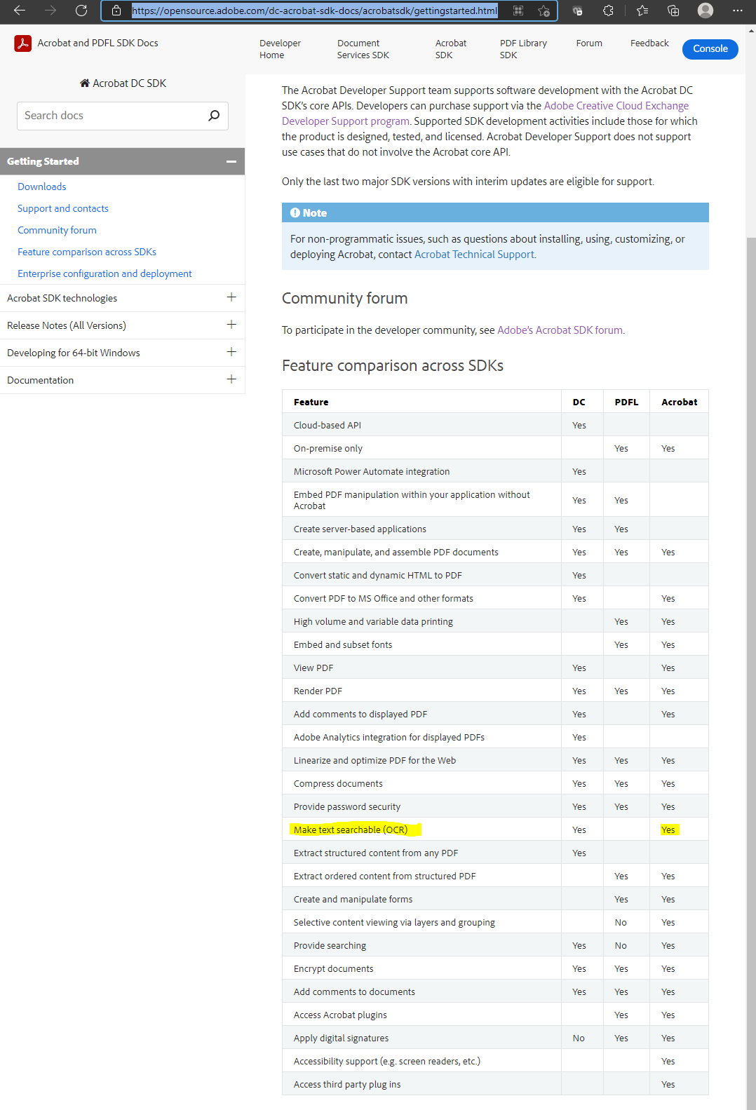 Cannot find documentation on Acrobat SDK OCR - Adobe Community - 12472222