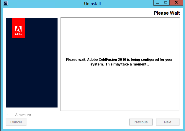 Solved: Upgraded to ColdFusion 2018 - Unable to Uninstall ... - Adobe ...