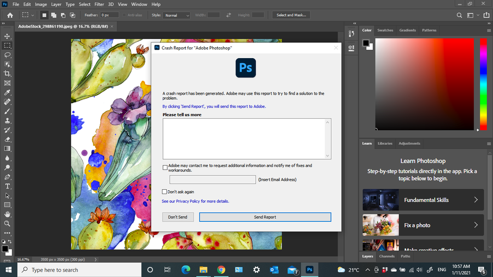 Solved: Photoshop crashes when I open an image - Adobe Community - 11526667