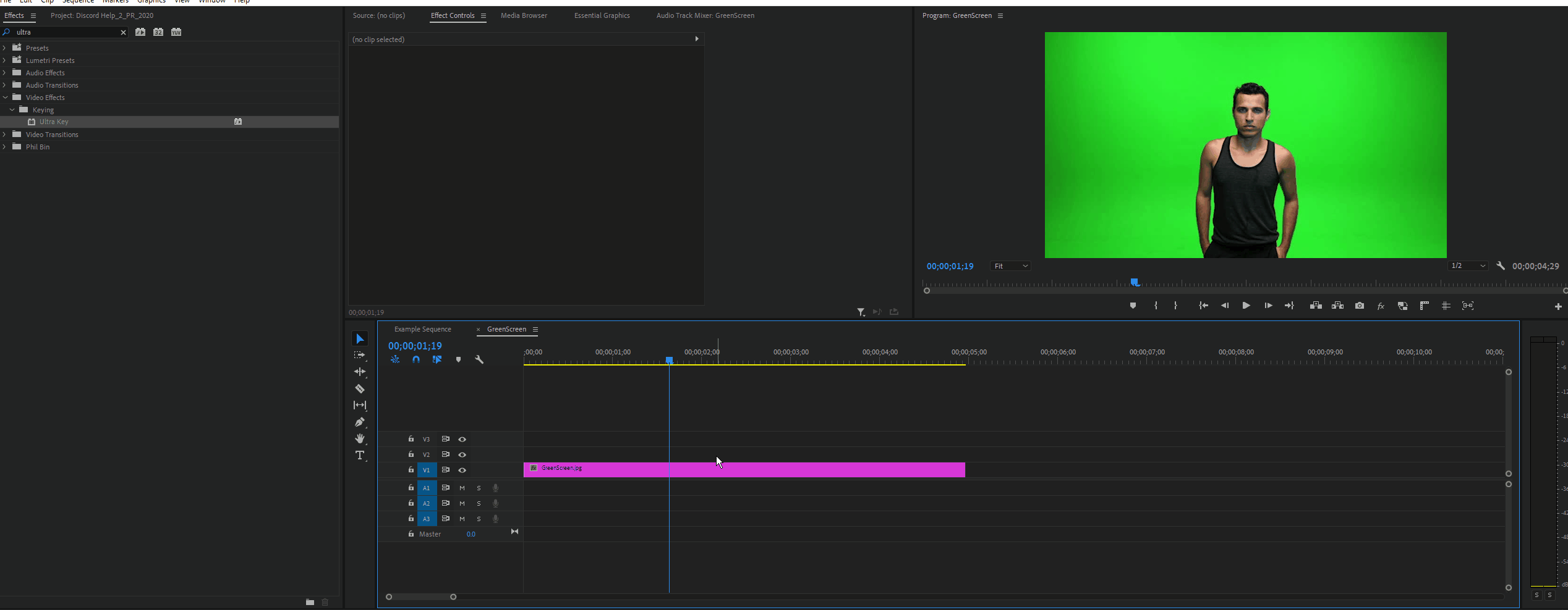 Ultra Key without effecting the rest of the video - Adobe Product ...