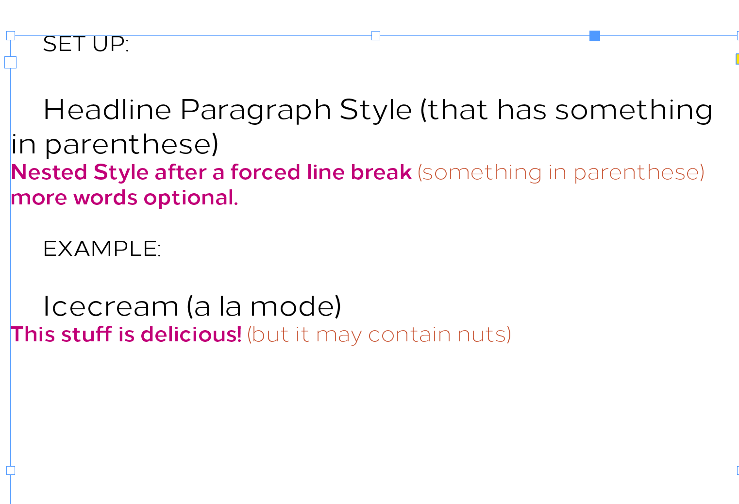 Solved: GREP Style AFTER Forced Line Break - Adobe Community - 12490729
