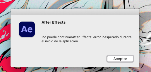 Error al inicar After Effects - Adobe Product Community - 12493990