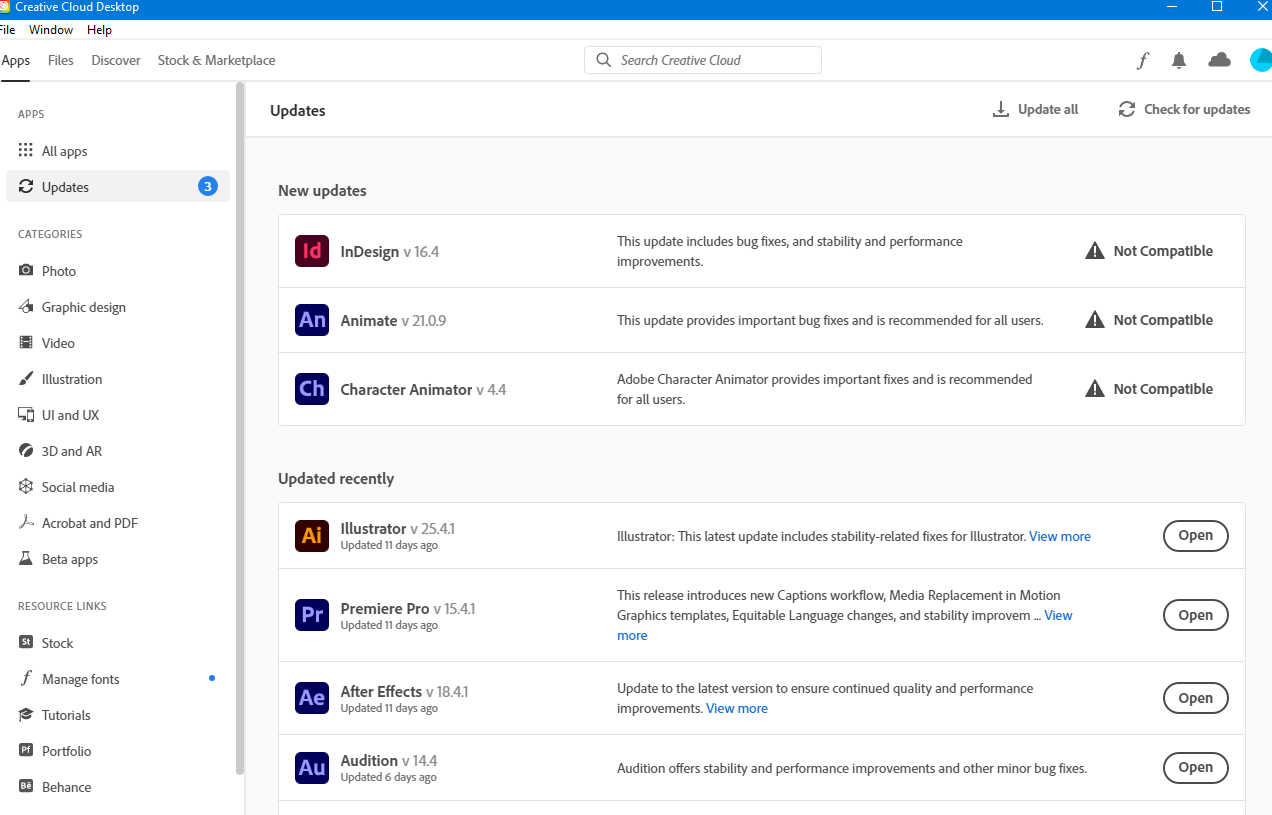 Creative Cloud stuck in compatibility mode, can't ... - Adobe Product ...