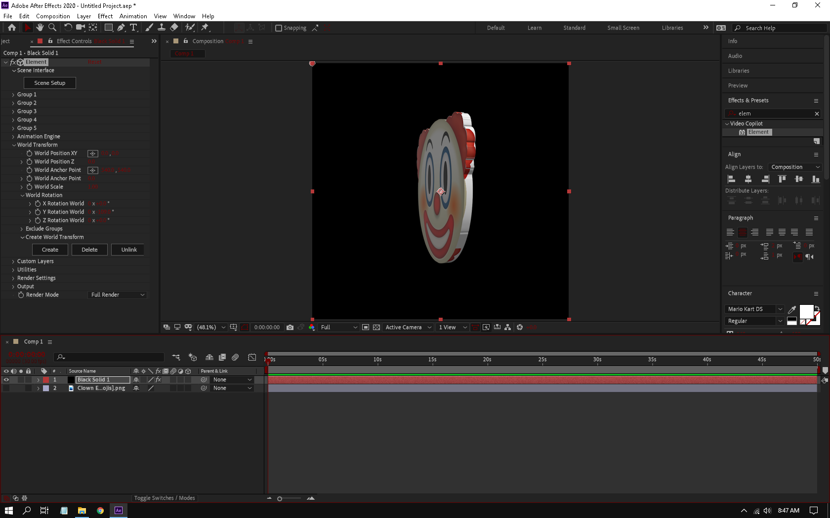 Element 3D diffuse not showing image - Adobe Community - 12494730