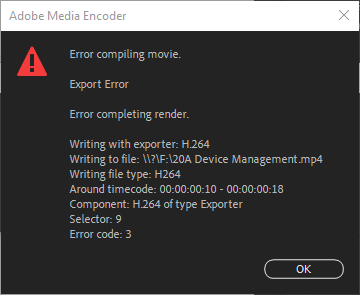 Please Help with Error Compiling Movie Error Code ... - Adobe Community ...