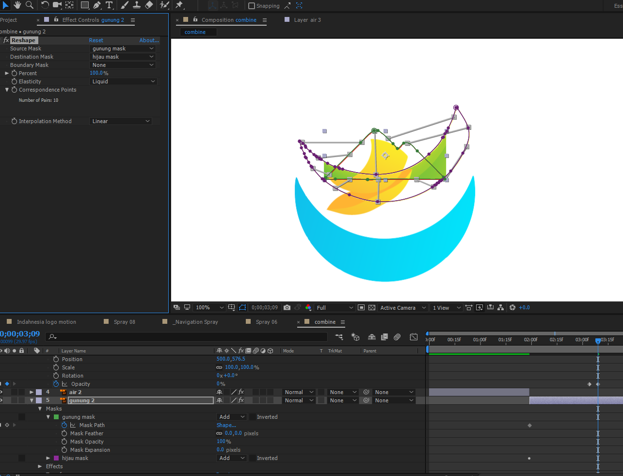 Morph shape with changing position - Adobe Community - 10782252