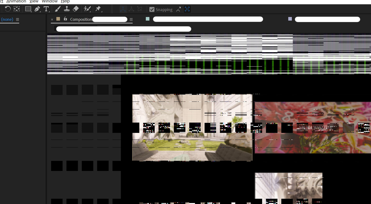 Glitch/Artefacts, software problem or GPU problem? - Adobe Community ...