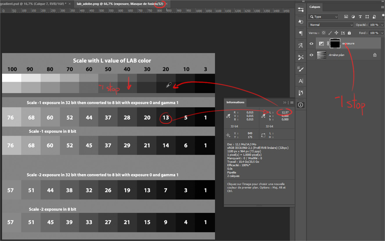 Exposure adjustment layer discrepancies between 32... - Adobe Product ...