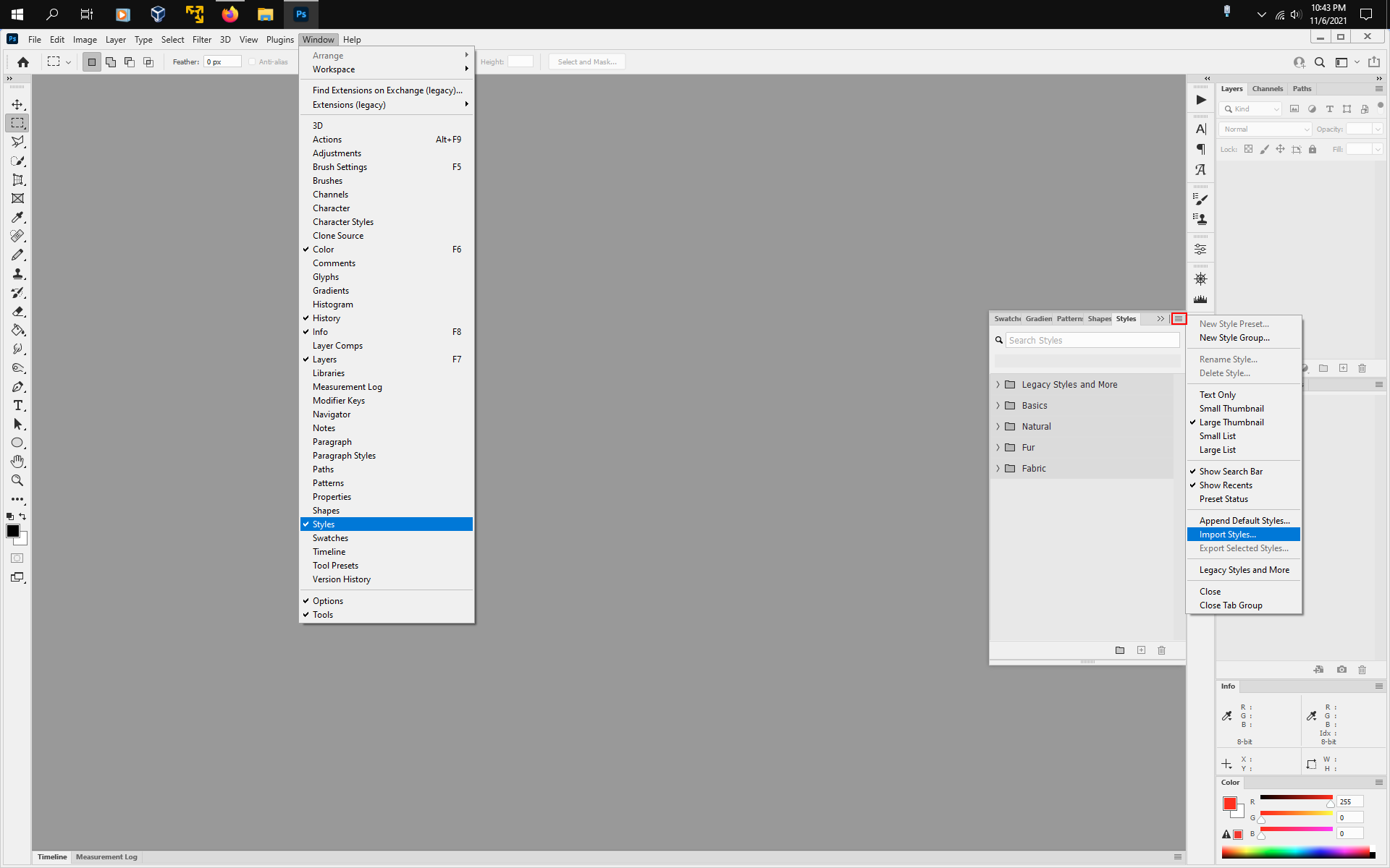 Solved: Importing Presets into photoshop - Adobe Community - 12086309