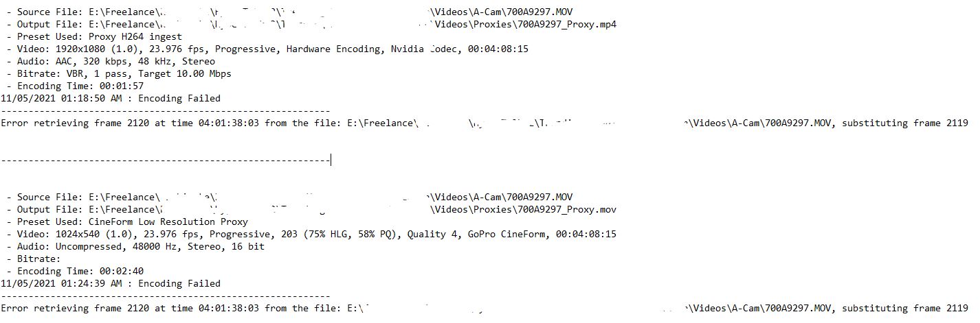 Error encoding premiere projects - Error Retrievin... - Adobe Product ...