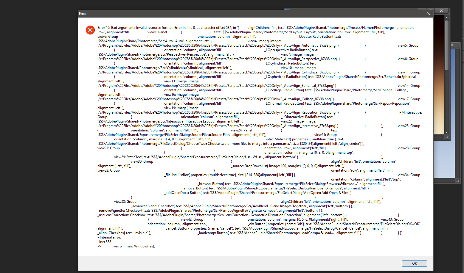 Solved: Problem with Automate - Photomerge - Adobe Product Community - 8713410
