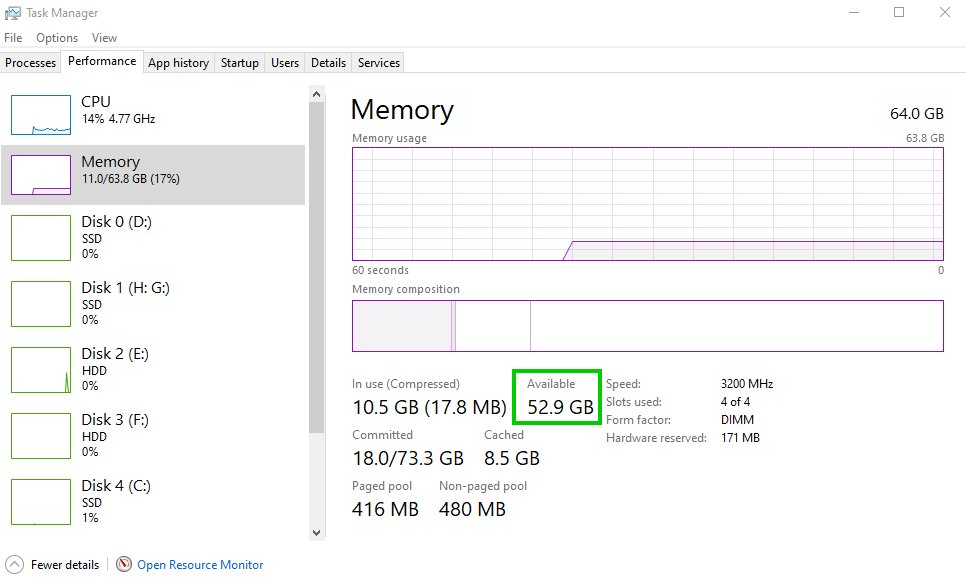 Reduction in available RAM - Adobe Product Community - 12521155