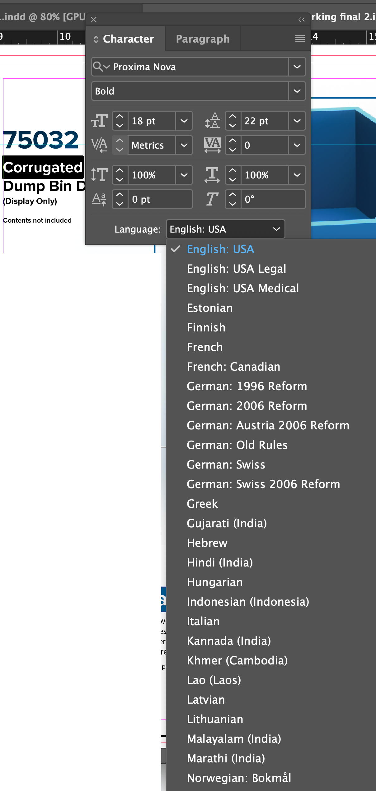InDesign Bi-lingual Support - Adobe Product Community - 12525516