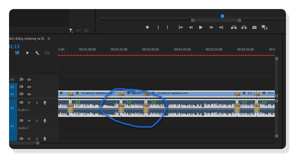 Problem with audio after cutting timeline - Adobe Community - 12531485