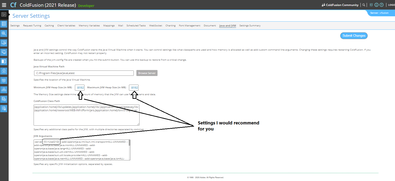 Solved: Increase Allocated memory CF2016 - Adobe Community - 12536622