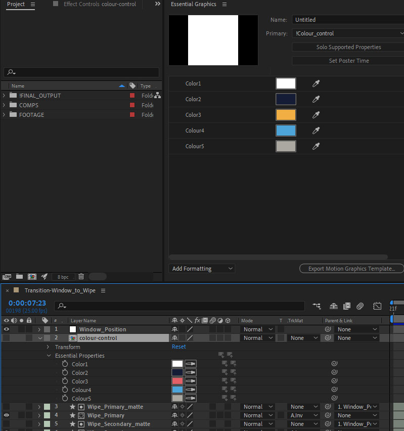 Essential Graphics: Swapped comp not updating esse... - Adobe Support ...