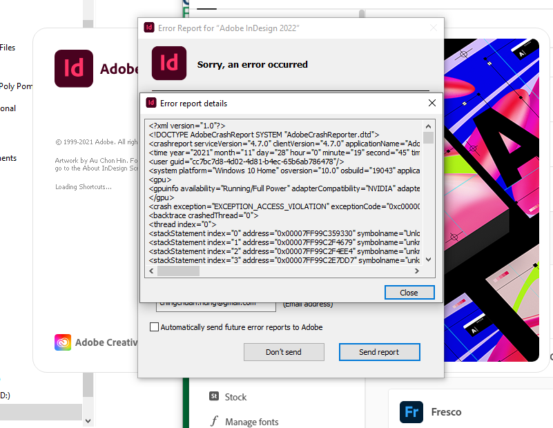 InDesign not launching - Adobe Community - 12556409