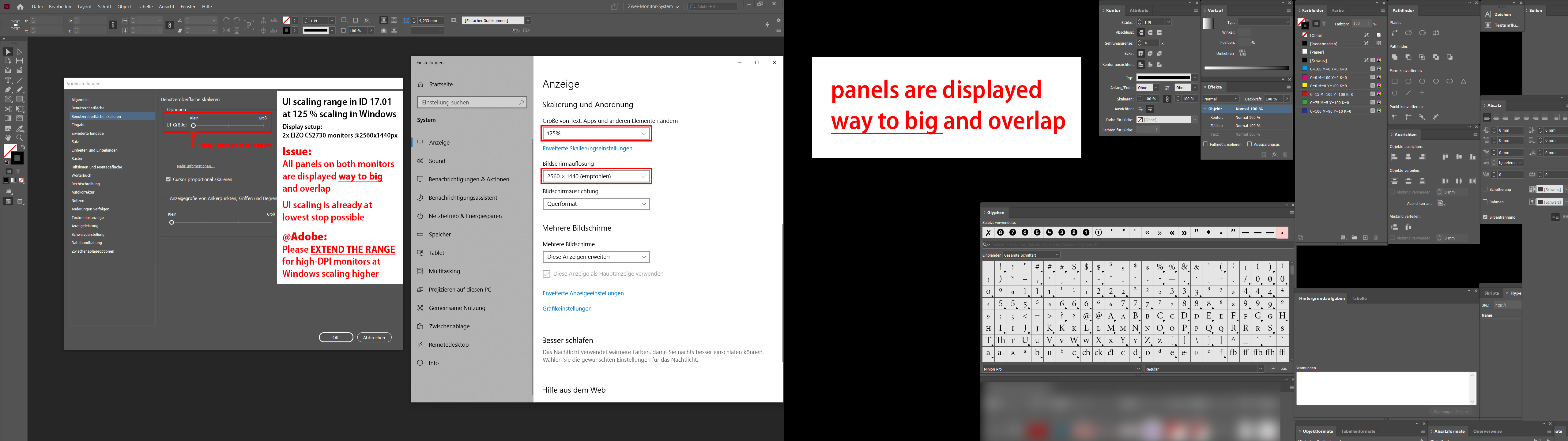 InDesign 17.01: UI scaling range issue on high-DPI... - Adobe Community ...