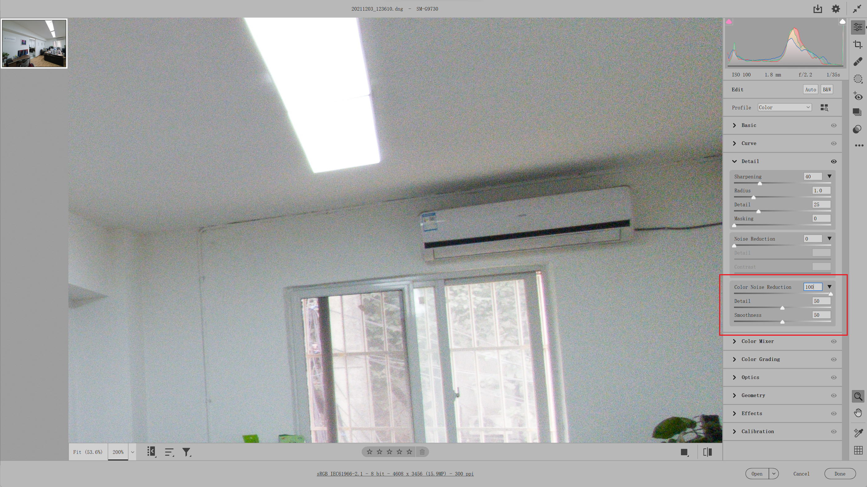 The color noise reduction in Camera Raw is not wor... - Adobe Product ...