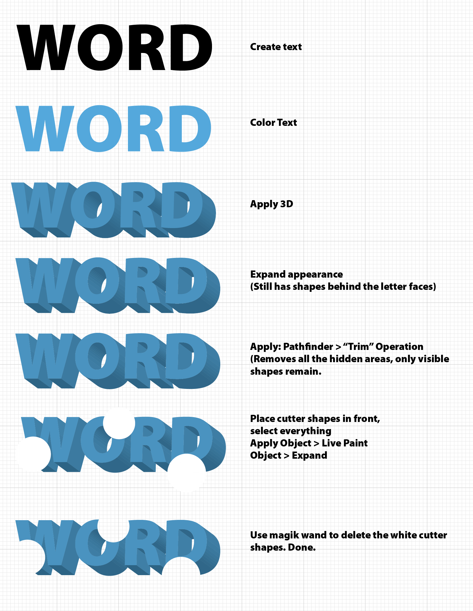 Solved: How to use minus front on 3D Text? - Adobe Community - 10616830