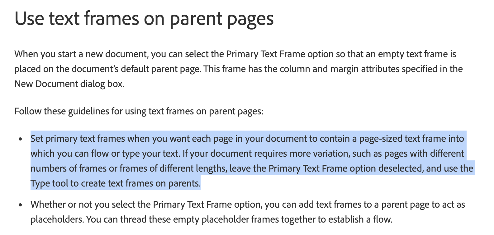 Solved: Primary text frame threading behavior - Adobe Product Community ...
