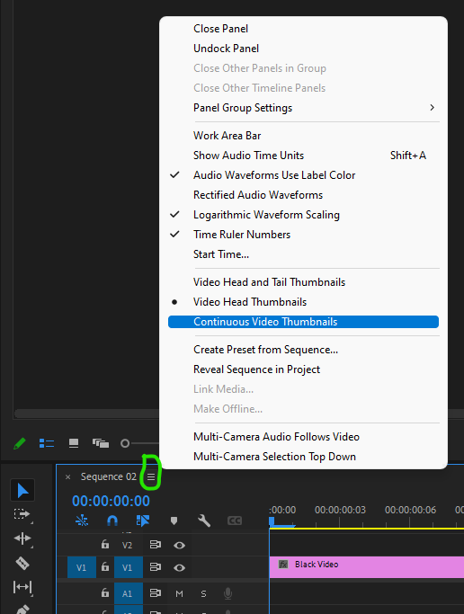 Continuous Frames in Timeline - Adobe Community - 12576321