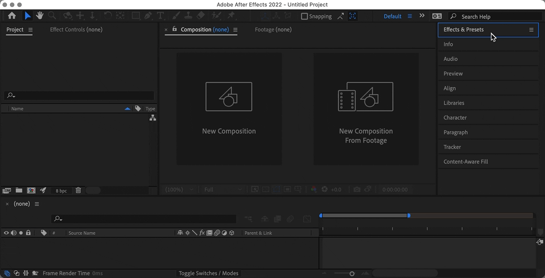 Solved: Previewing After Effects effects and presets in Br... - Adobe ...