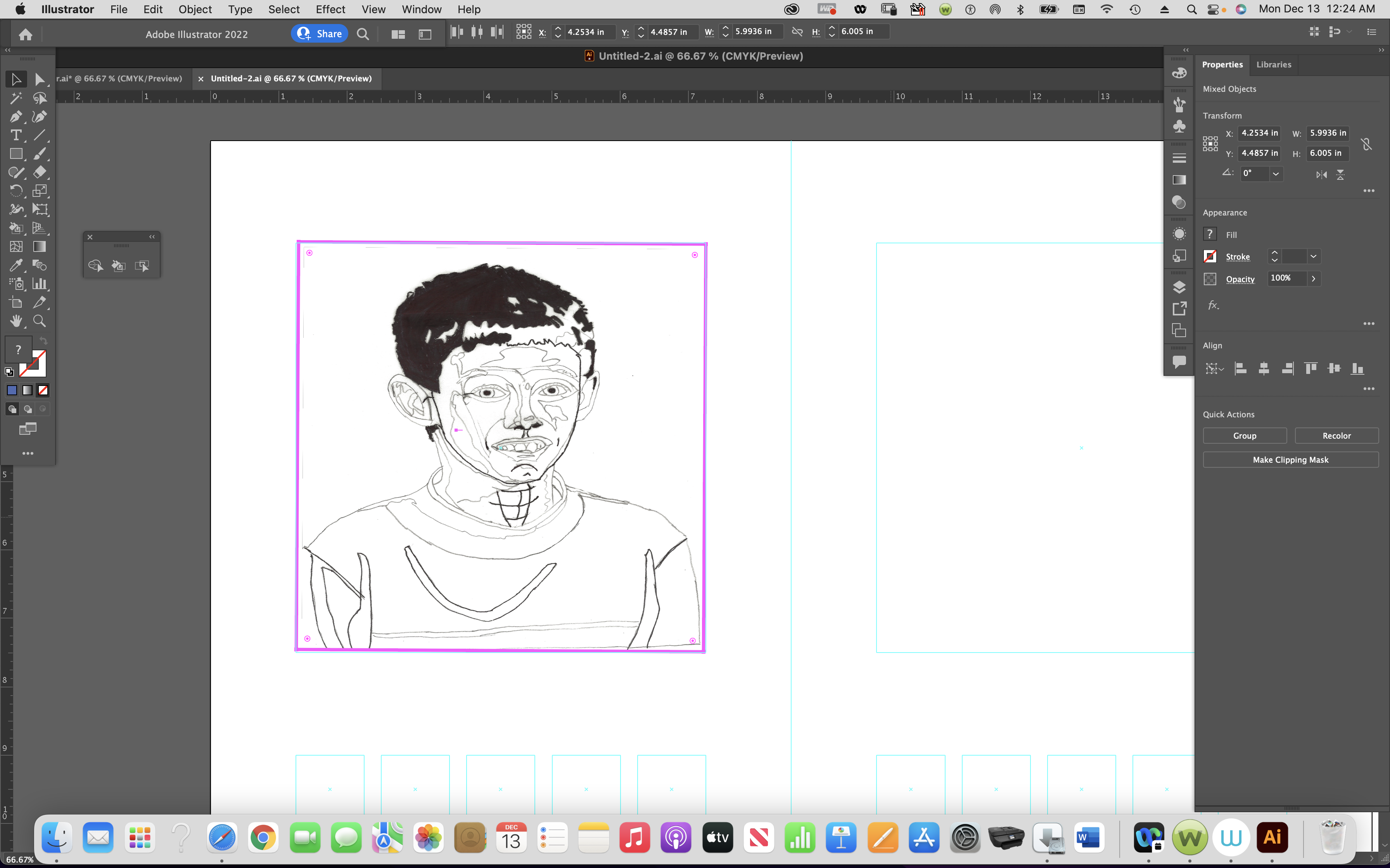 traced out phot on marker paper vector portrait li... - Adobe Community ...