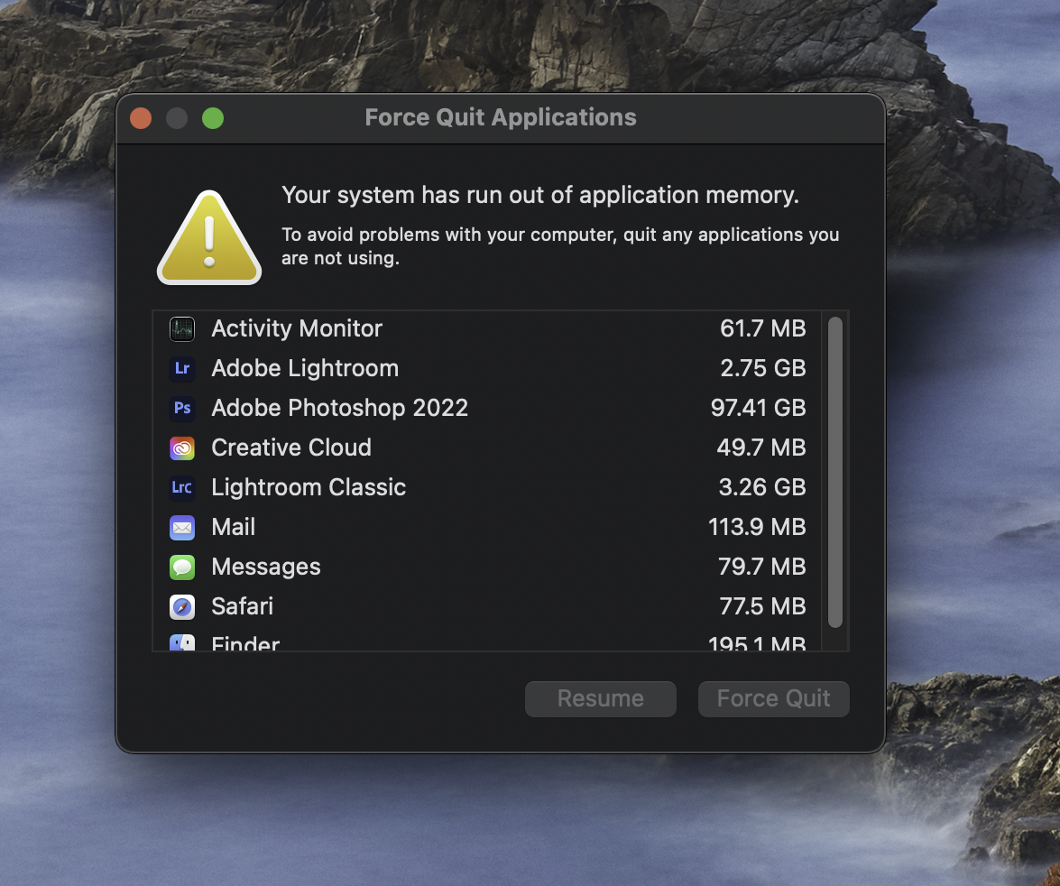 photoshop / memory grab - Adobe Community - 12591302