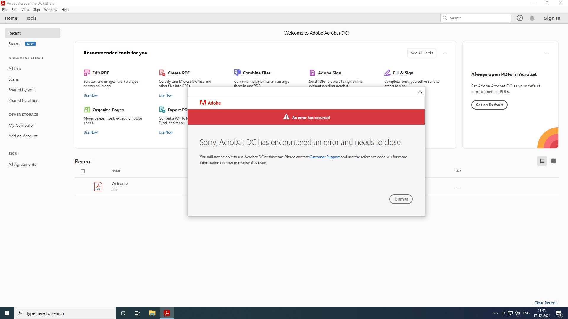 Acrobat Dc Pro Error Could Not Opened Adobe Community 12600684 