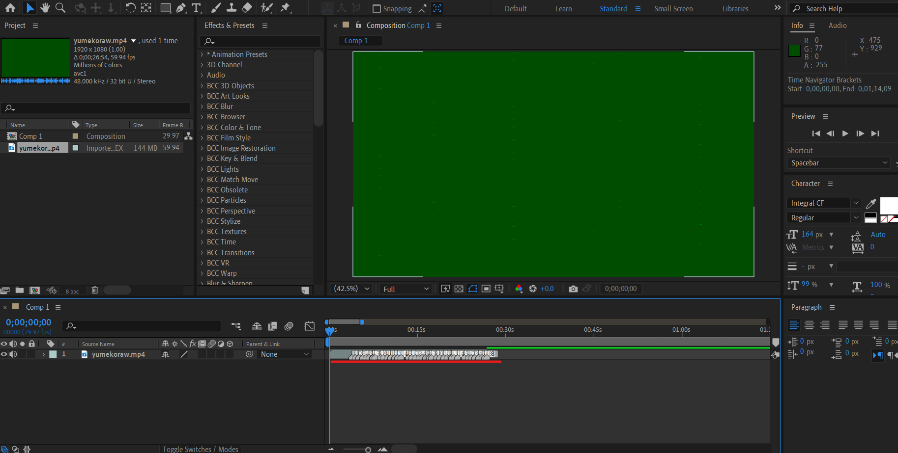 Solved: Imported Video Is Green in After Effects 2022 - Adobe Community ...