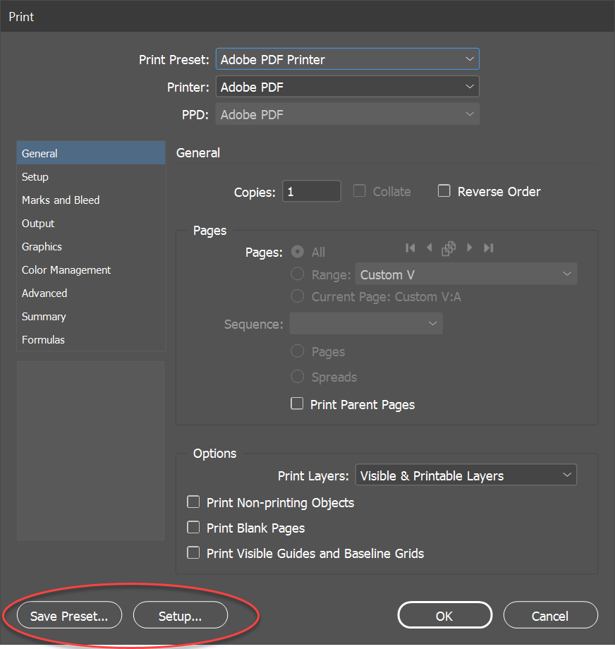 Indesign Adobe PDF printer preferences - Adobe Community - 12611756