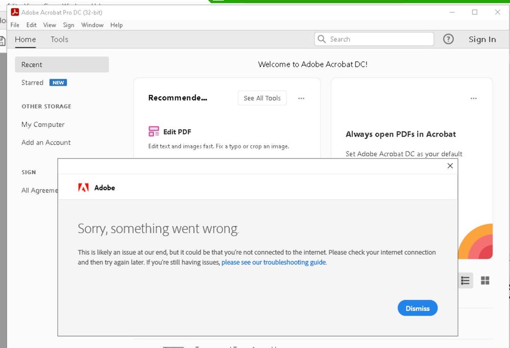 Adobe Error - Adobe Community - 12619128