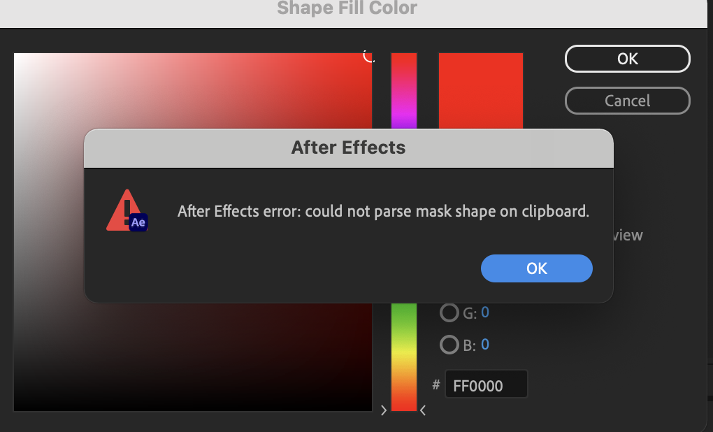 Error in After Effects latest version - Adobe Support Community - 12626735