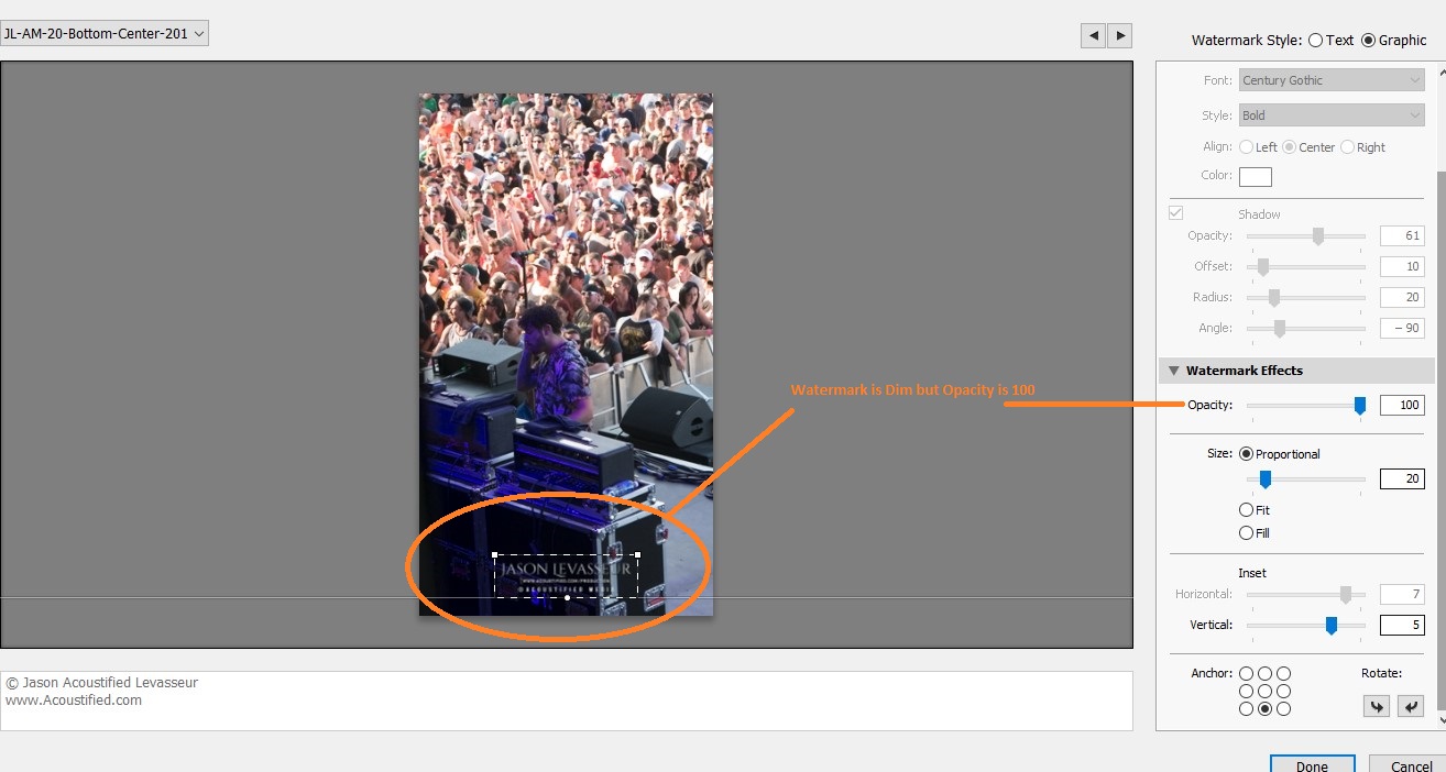 Watermark Opacity on Images dimm (Issues or Bug)?? - Adobe Product ...