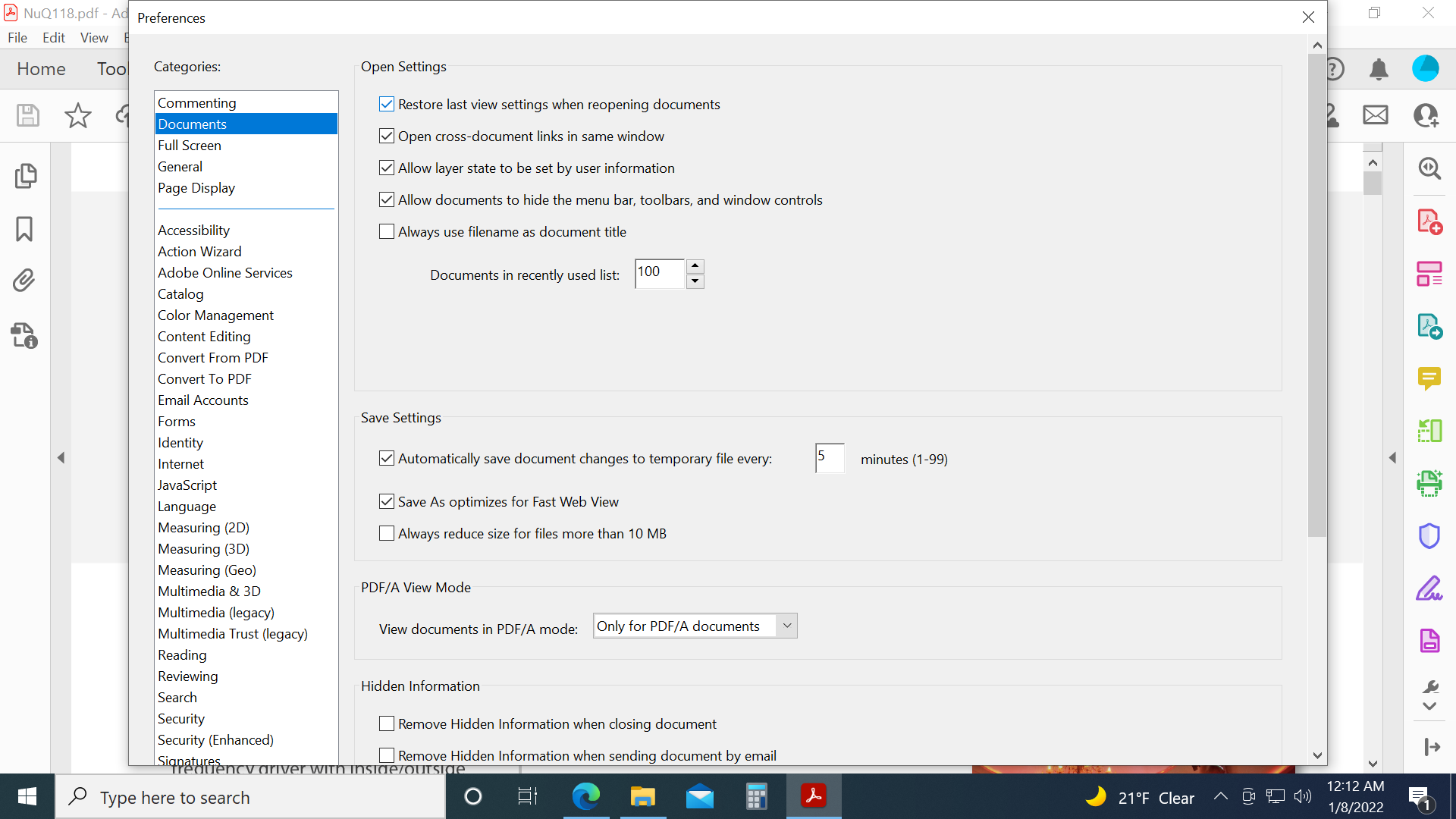 Acrobat Pro Navigation Pane Settings - Adobe Product Community - 12639279