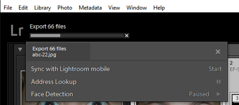 Lightroom: Show remaining images and time during e... - Adobe Community ...