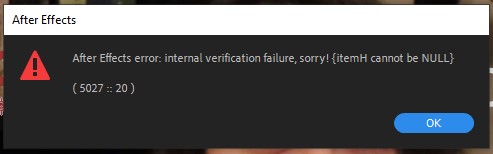 Internal verification error when using text - Adobe Community - 12652856