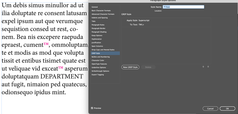 GREP to find superscript whole word - Adobe Community - 12655307